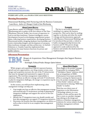 Dama chicago newsletter_2012_issue_1 | PDF | Databases | Computer ...