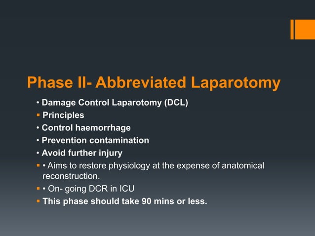 Damage control surgery principles and sohag university hospitals trials ...
