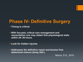 Damage control surgery principles and sohag university hospitals trials ...