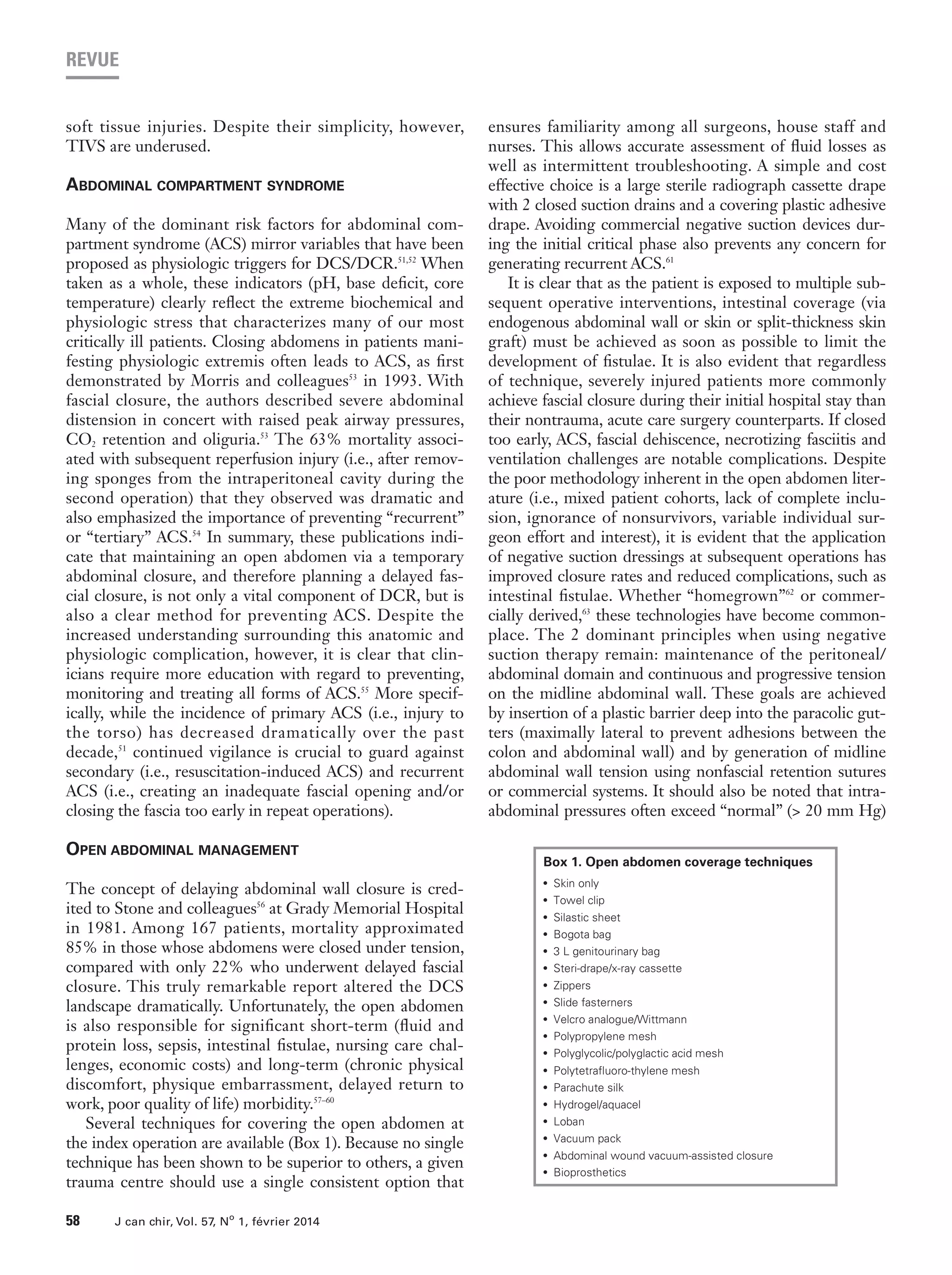 Damage control resuscitation. history theory and technique | PDF