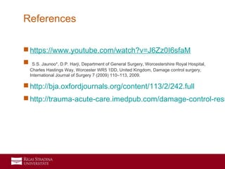 Damage control-surgery | PPT