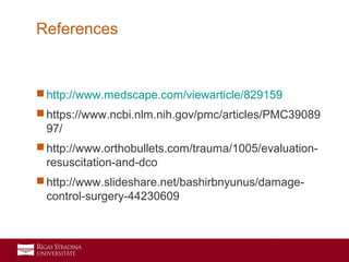 Damage control-surgery | PPT
