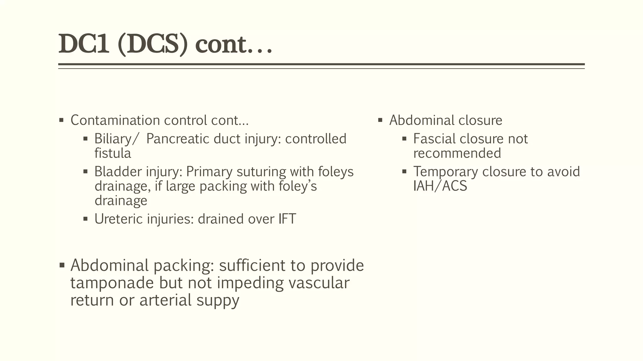 Damage control Surgery | PPTX