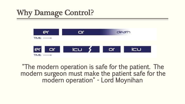 Damage control Surgery | PPTX | First Aid | Injuries