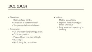 Damage control Surgery | PPTX