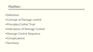 Damage Control Approach | PPT