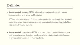 Damage Control Approach | PPT