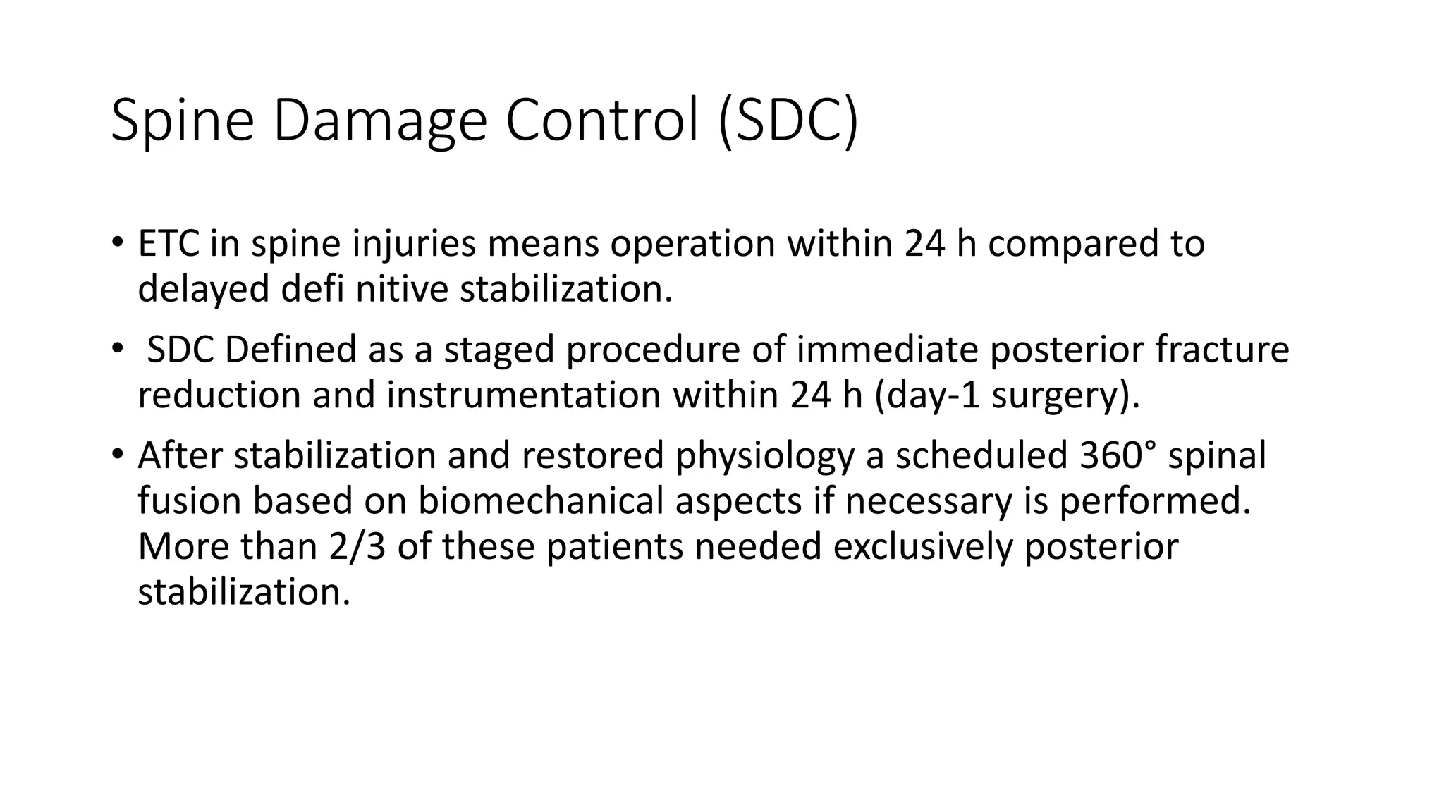 Damage control orthopaedics | PPTX