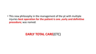 Damage control orthopaedics | PPTX