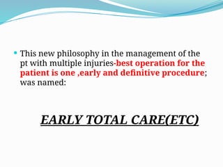 Damage Control Orthopaedics (DCO)....... | PPTX