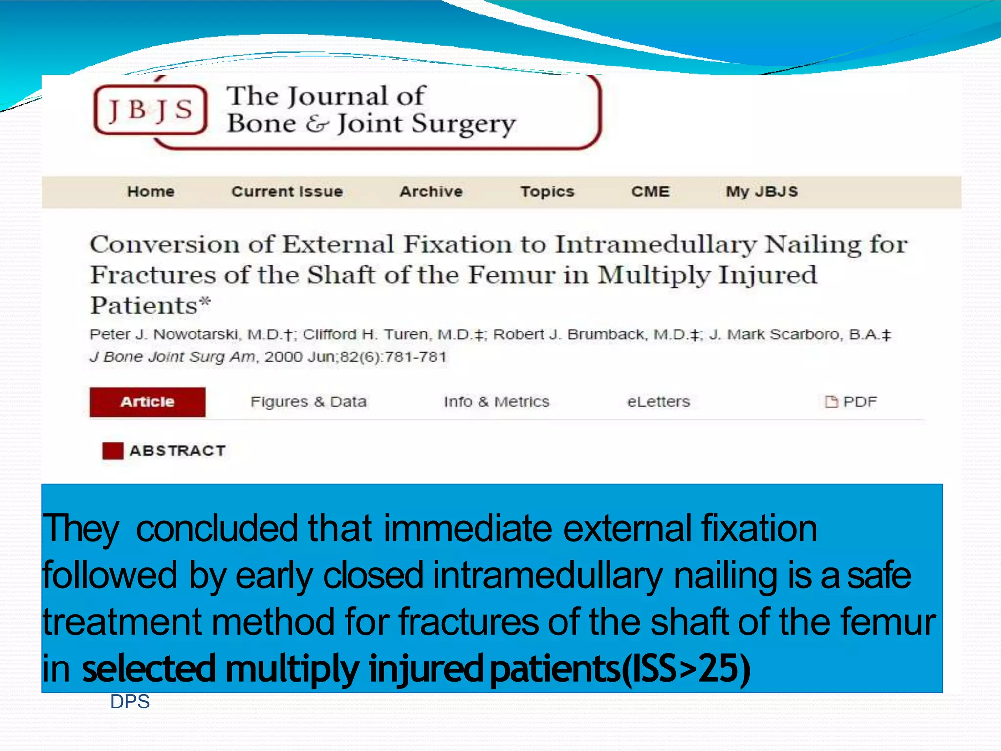 Damage control orthopaedics (dco) | PPT