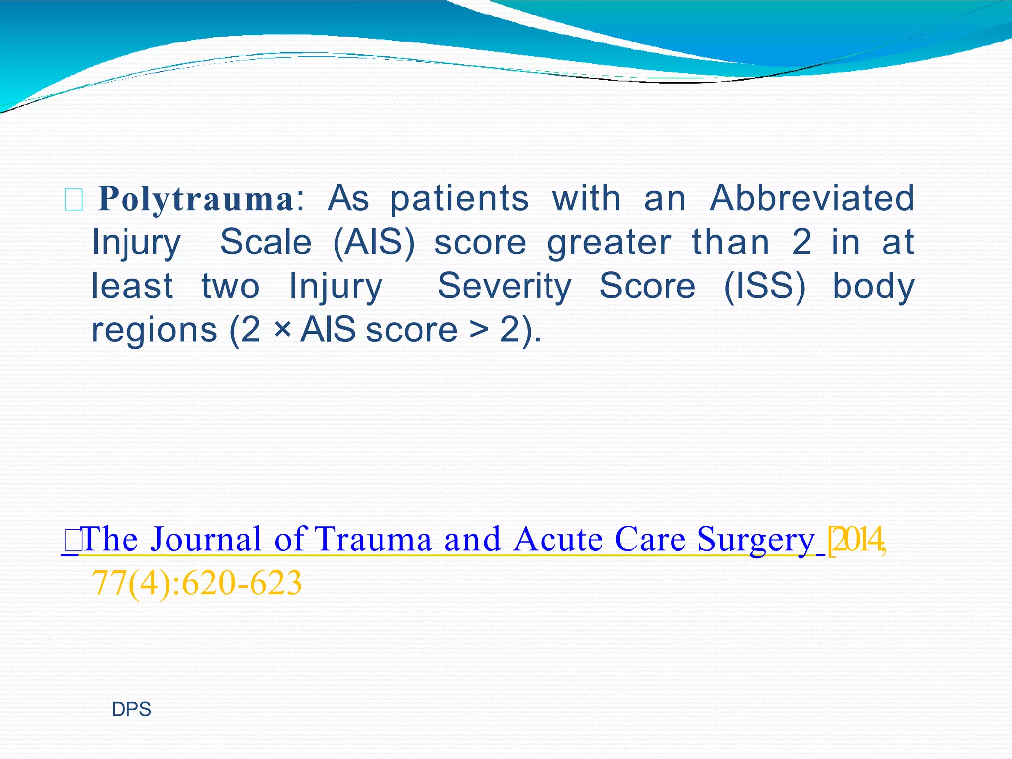 Damage control orthopaedics (dco) | PPT