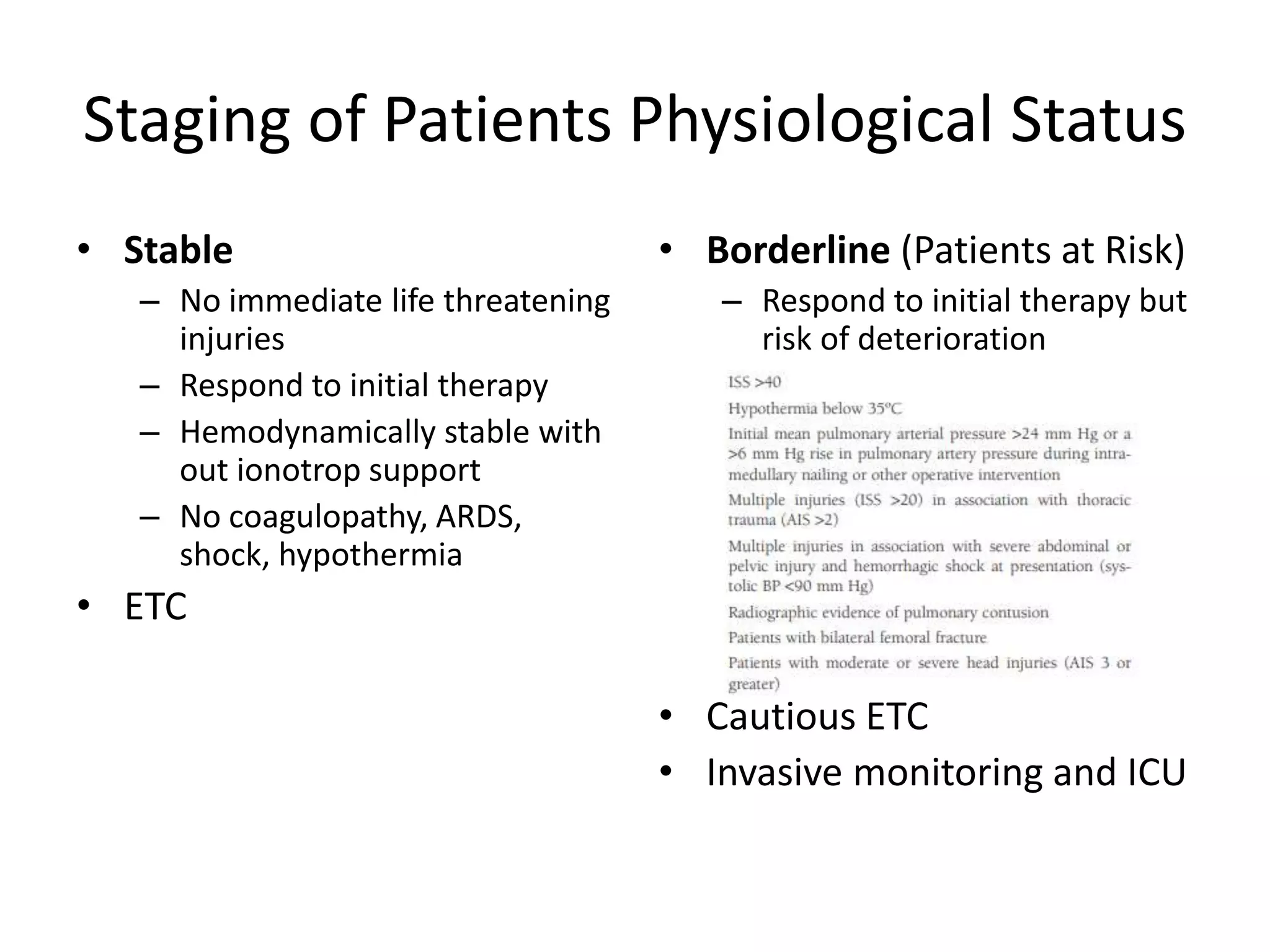 Appraoch to patient with polytrauma and Damage control orthopedics | PPTX