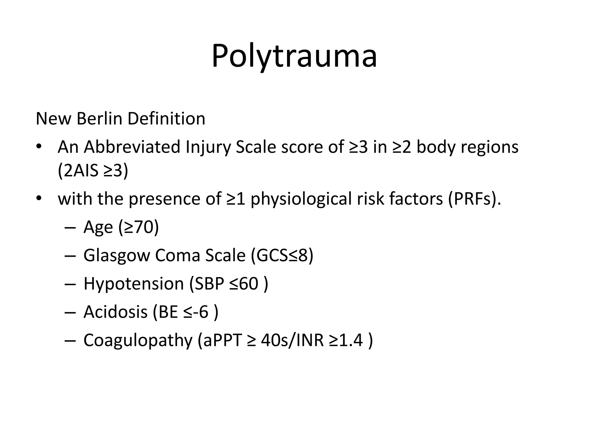 Appraoch to patient with polytrauma and Damage control orthopedics | PPTX