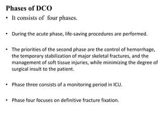 Damage control orthopedics klh | PPTX