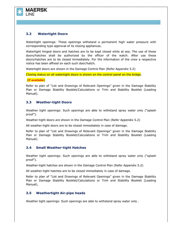 damage control plan.pdf apply for ships built after 1992 | PDF