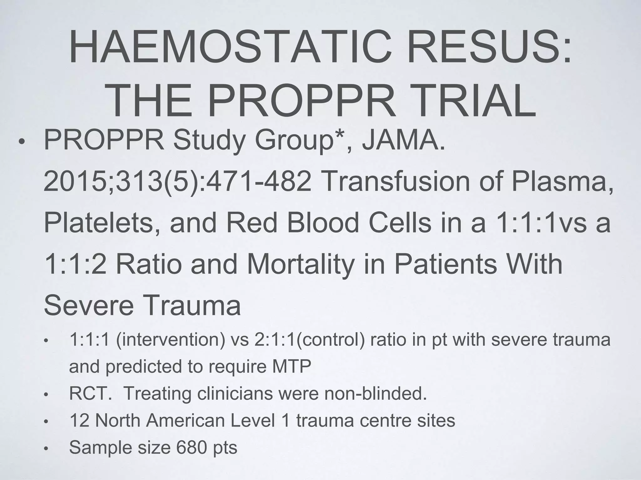 Damage control resuscitation | PPTX