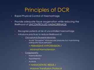 Damage control resuscitation | PPTX