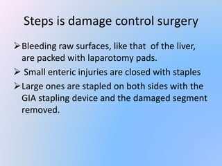 Damage control surgery | PPTX