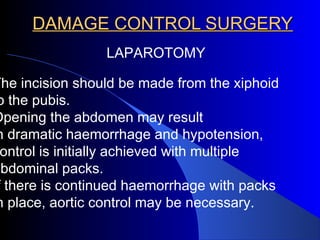 Damage control surgery | PPT