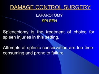 Damage control surgery | PPT
