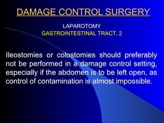 Damage control surgery | PPT