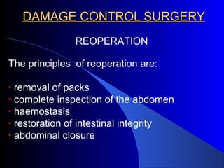 Damage control surgery | PPT