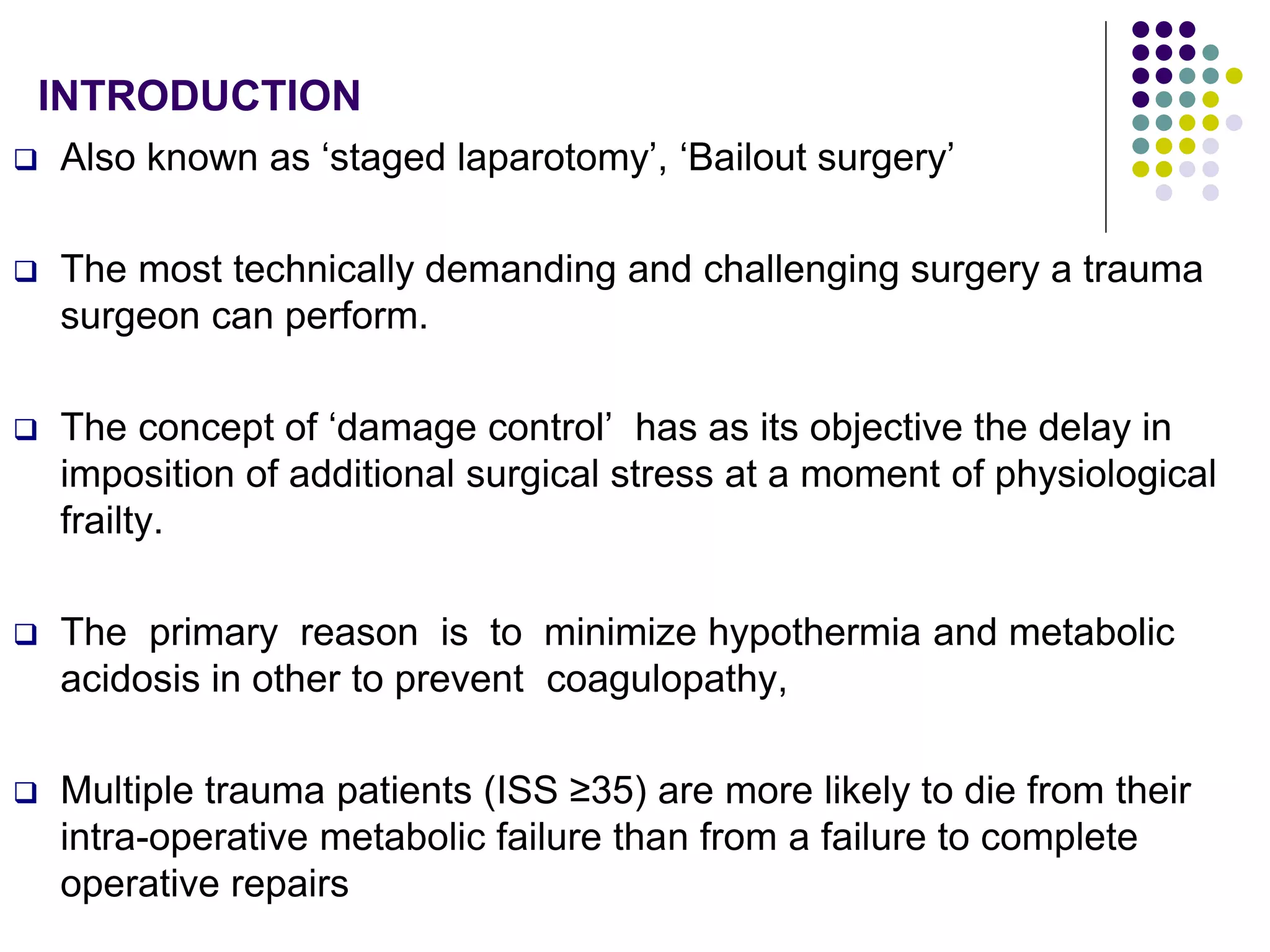 Damage Control Surgery | PPTX