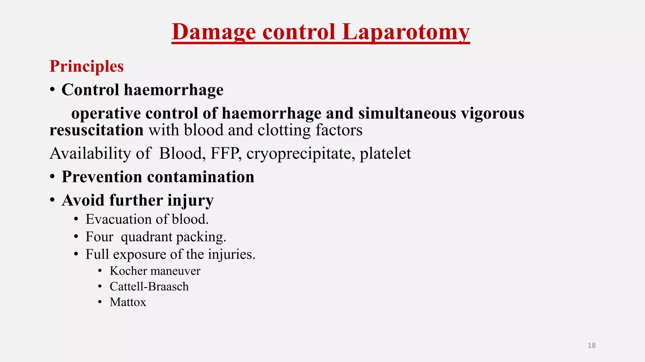 Damage Control Surgery by Dr.Damodhar.M.V | PPTX