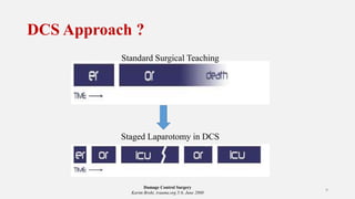 Damage Control Surgery by Dr.Damodhar.M.V | PPTX
