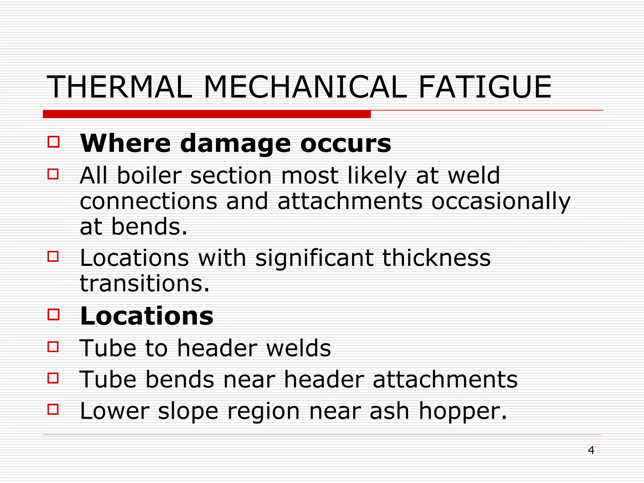 Damage mechanism in boiler (thermal power plant) | PPT