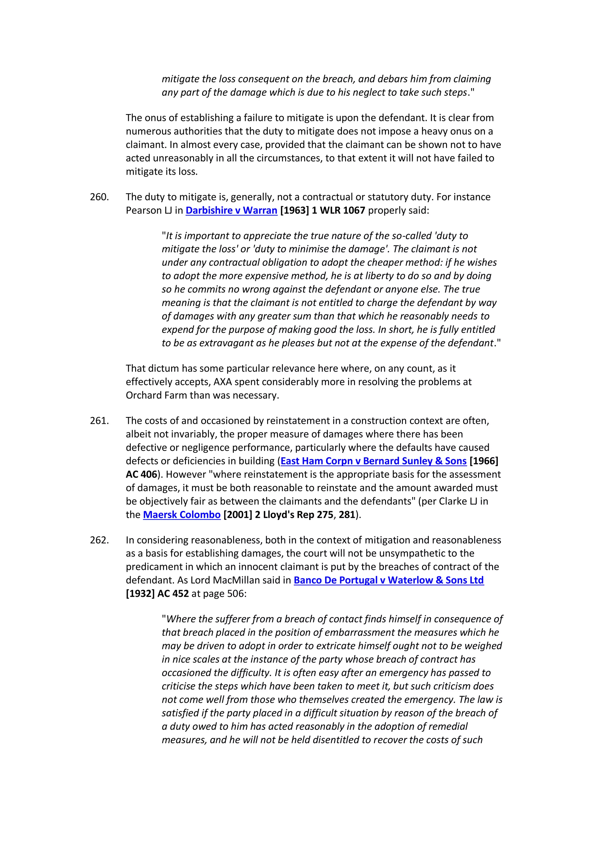 What Can You Claim for Breach of A Construction Contract? | PDF