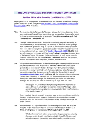 What Can You Claim for Breach of A Construction Contract? | PDF