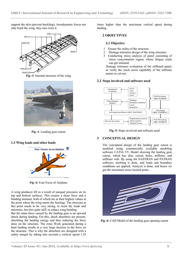 Damage tolerance evaluation of wing in presence of large landing gear ...