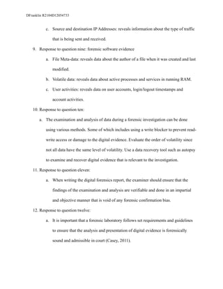 Digital Forensics Assignment One UEL and Unicaf | PDF