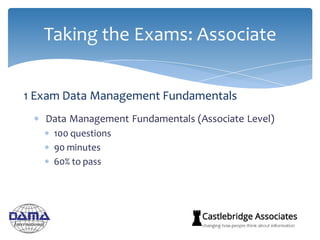 DAMA Ireland - CDMP Overview (How to become a Certified Data Management ...