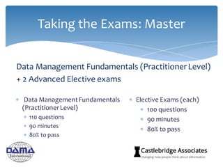 DAMA Ireland - CDMP Overview (How to become a Certified Data Management ...