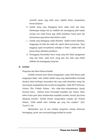 Daman dan kafalah | PDF