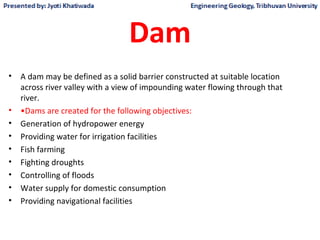 Dam and types of dam with site selection | PPT