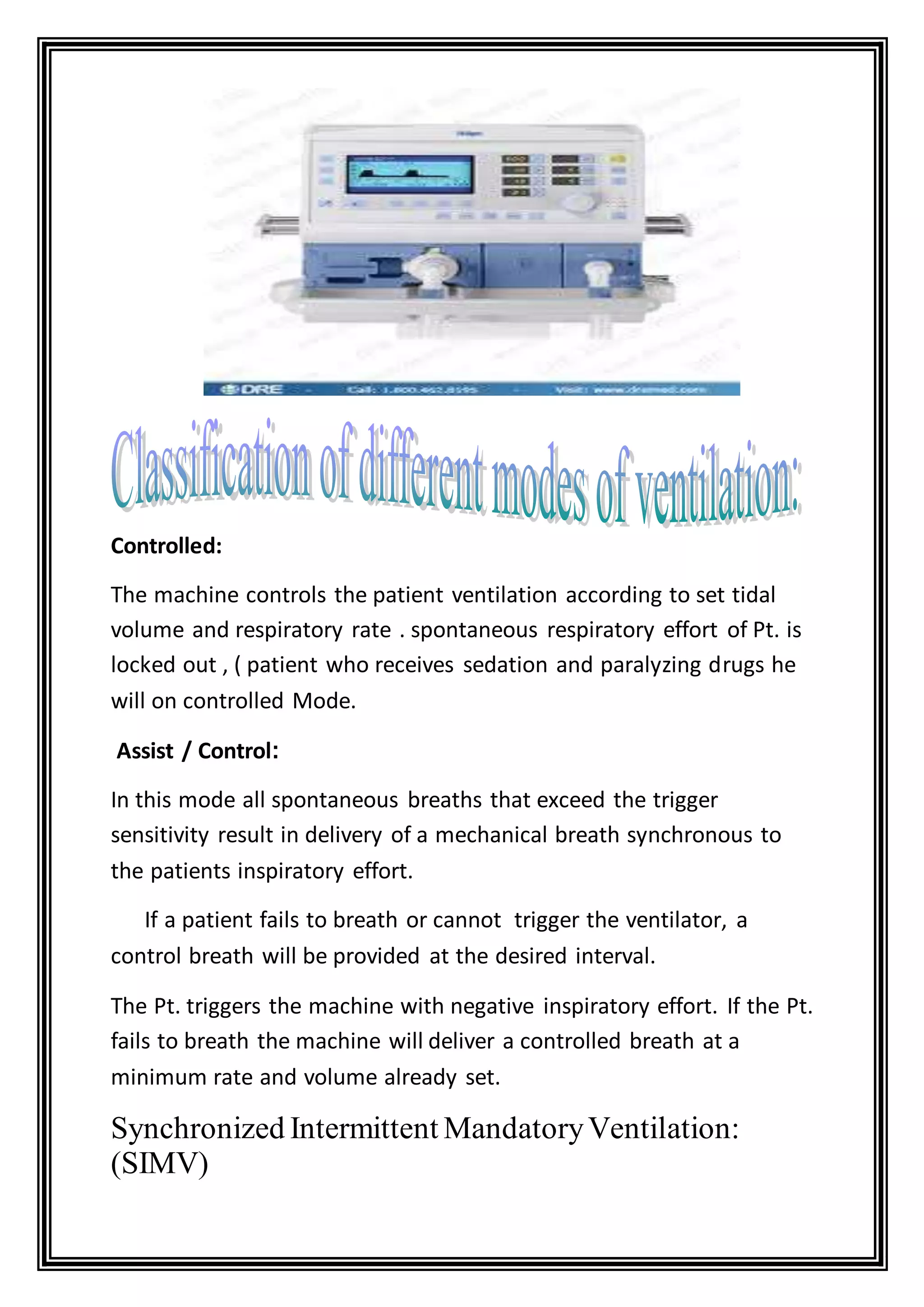 mechanical ventilation in children | DOCX