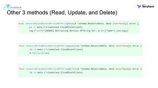 Adding New Data Sources And Resources To CloudStack Terraform Provider | PPT