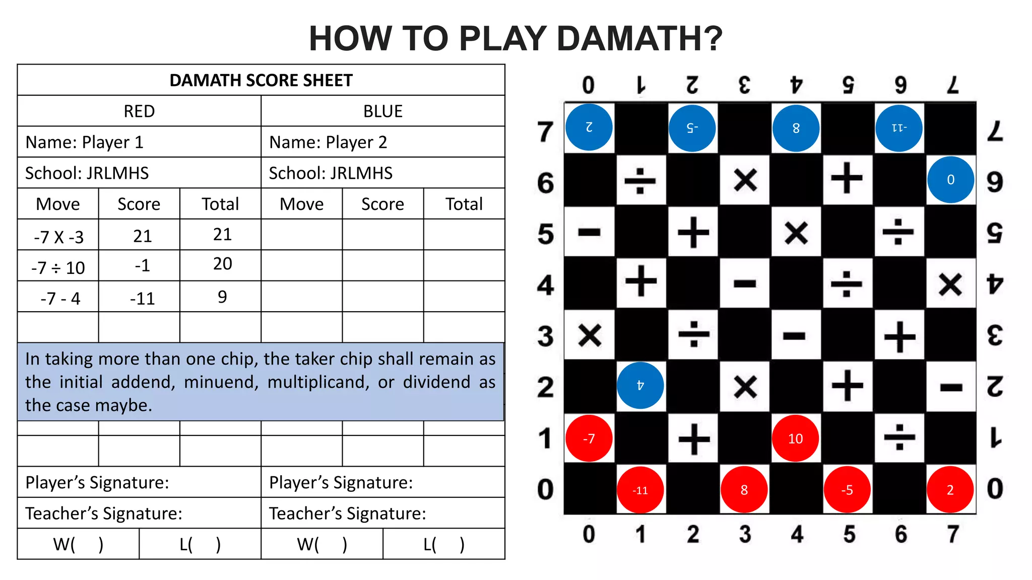 Damath.pptx | Board Games and Puzzles | Games and Puzzles