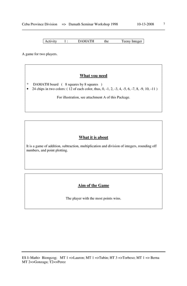 Damath notes (2) | PDF | Board Games and Puzzles | Games and Puzzles