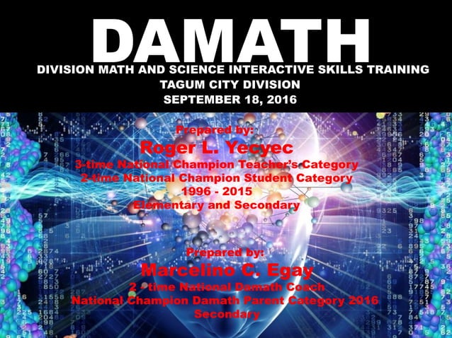 Damath Presentation for damath Game in Grade 7 to gRade 10 | PPTX ...