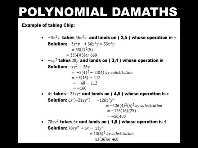 Damath Presentation for damath Game in Grade 7 to gRade 10 | PPTX ...