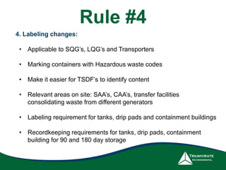 Analyzing the Hazardous Waste Generator Improvements Rule | PDF