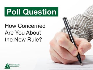 The Hazardous Waste Generator Improvements Rule | PPT