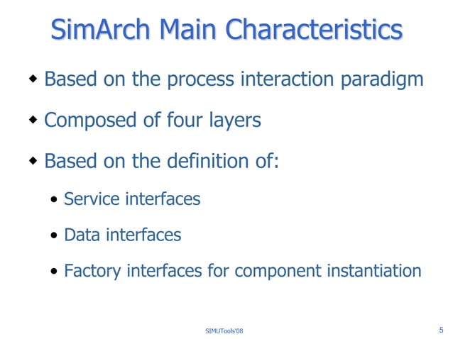A Layered Architecture For The Model Driven Development Of Distributed Simulators Ppt