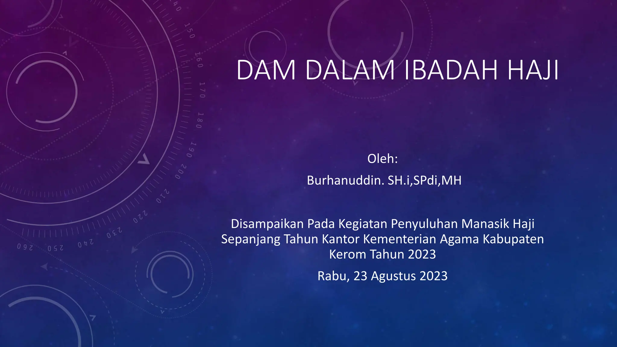 DAM DALAM IBADAH HAJI 2023 BURHANUDDIN_1 (1).pptx