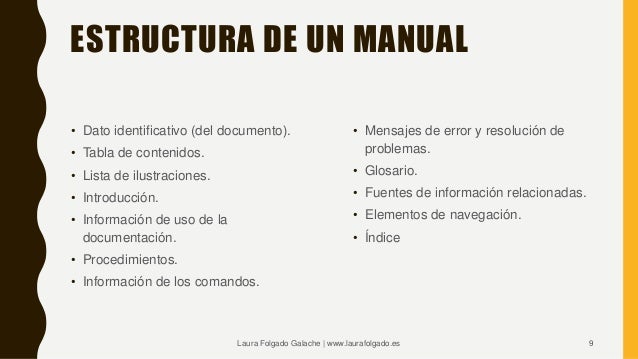 Tipos de manuales